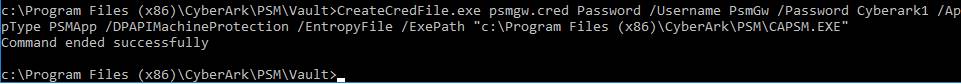 PSM - How can I create or update the credential files (credfile) for ...
