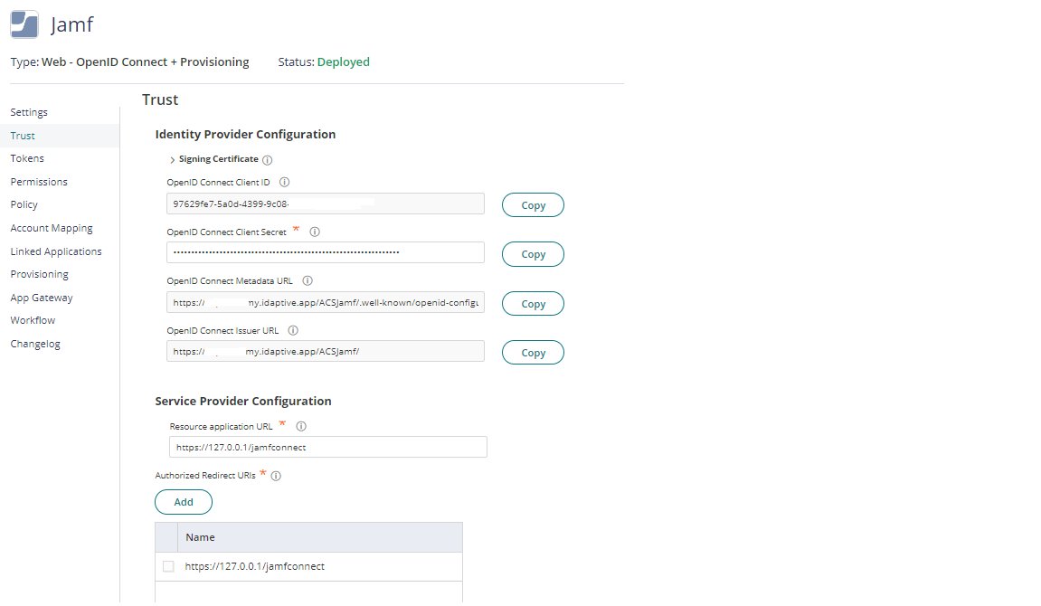 CyberArk Identity: Jamf Connect integration with Cyberark Identity