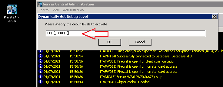 How to Enable / Disable DebugLevel in the Vault without a restart?
