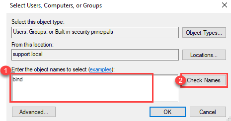 How to Set Bind User Permissions to Have Read-only Access Over Active Directory Domain / OUs