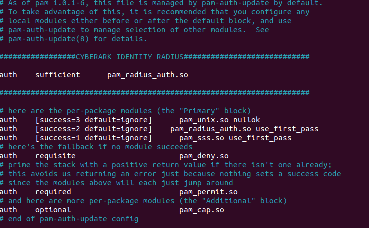 Cyberark Identity How To Configure Cyberark Mfa For Linux Radius Client 