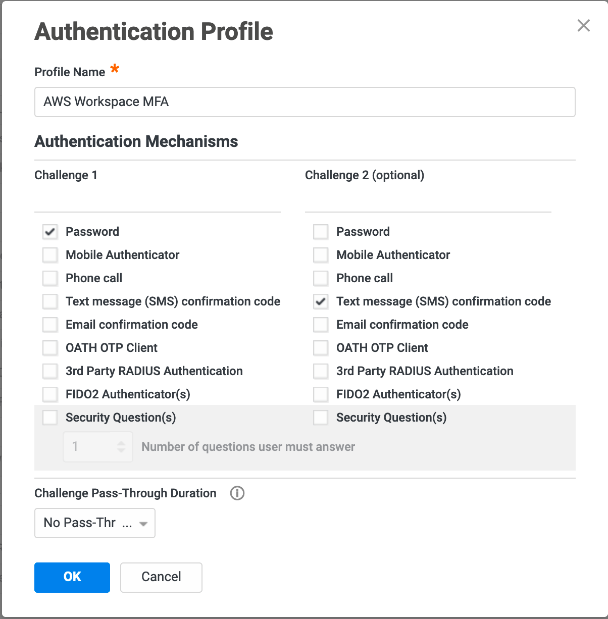 CyberArk Identity: How to configure MFA for AWS Workspaces
