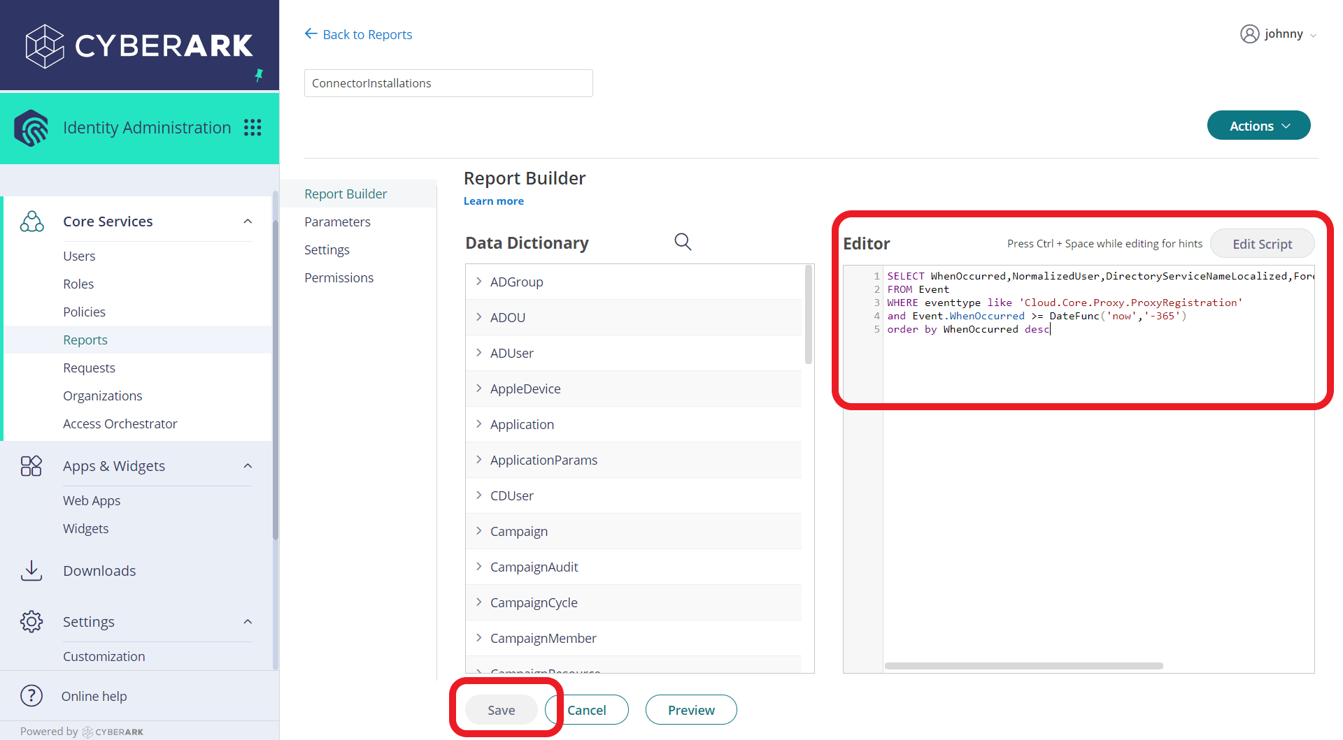 CyberArk Identity: Discovering which users installed an Identity connector