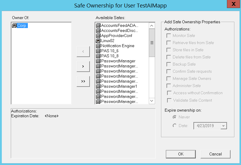 PrivateArk Client - Comparison of the views Users & Groups - Safe ...