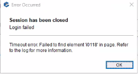PSM - Error on Connection Component Microsoft Office 365: Failed to find element 'i0118' in page.