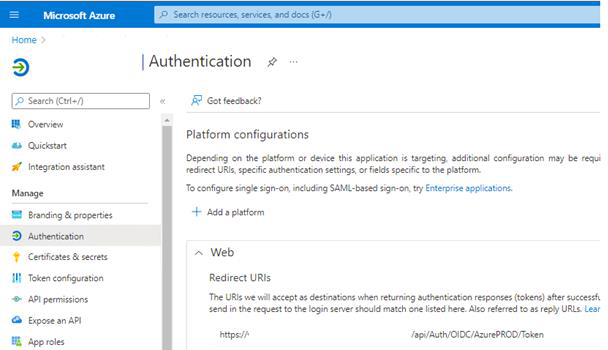 Configure Azure AD as an OIDC provider with a Custom Mapping policy
