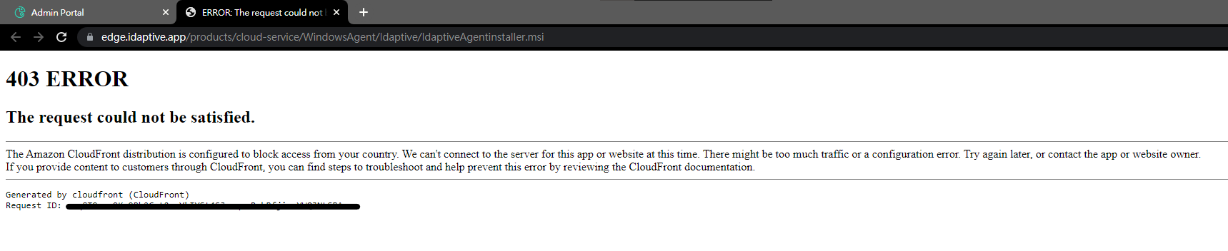 CyberArk Identity: Error when downloading browser extension/agents ...