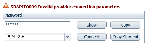 PVWA - Getting error "SRAPIE0009 Invalid provider connection parameters" when navigating PVWA ...