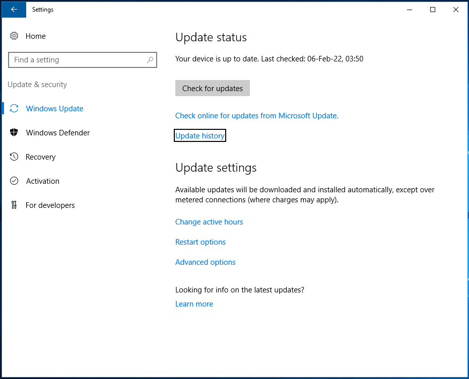 Vault - How can I check the Windows Updates installed on my Vault ...