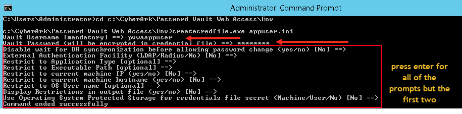 PVWA – How can I create or update the credential files (credfile) for the PVWA manually? (12.1.0 ...