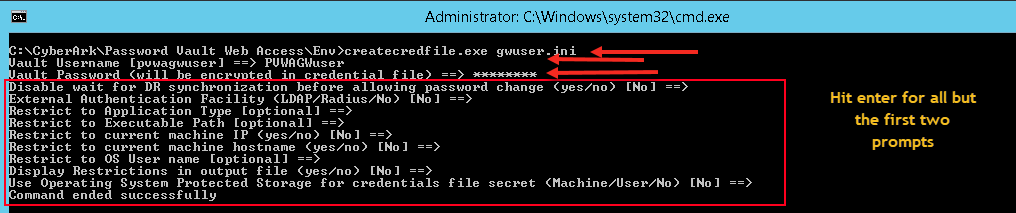 PVWA – How can I create or update the credential files (credfile) for the PVWA manually? (12.1.0 ...