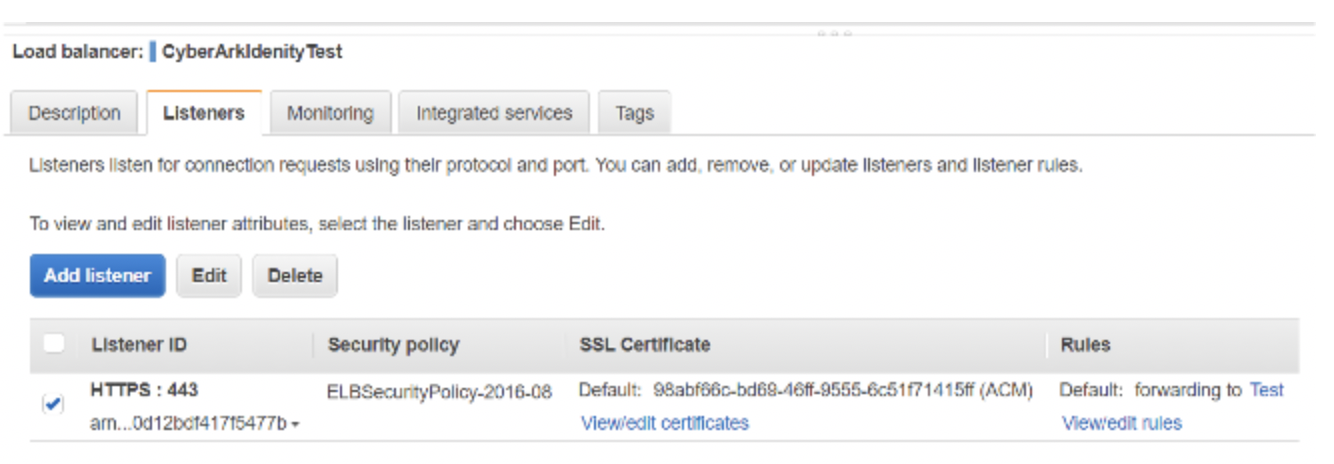 Configuring CyberArk Identity OIDC Authenication to AWS ALB