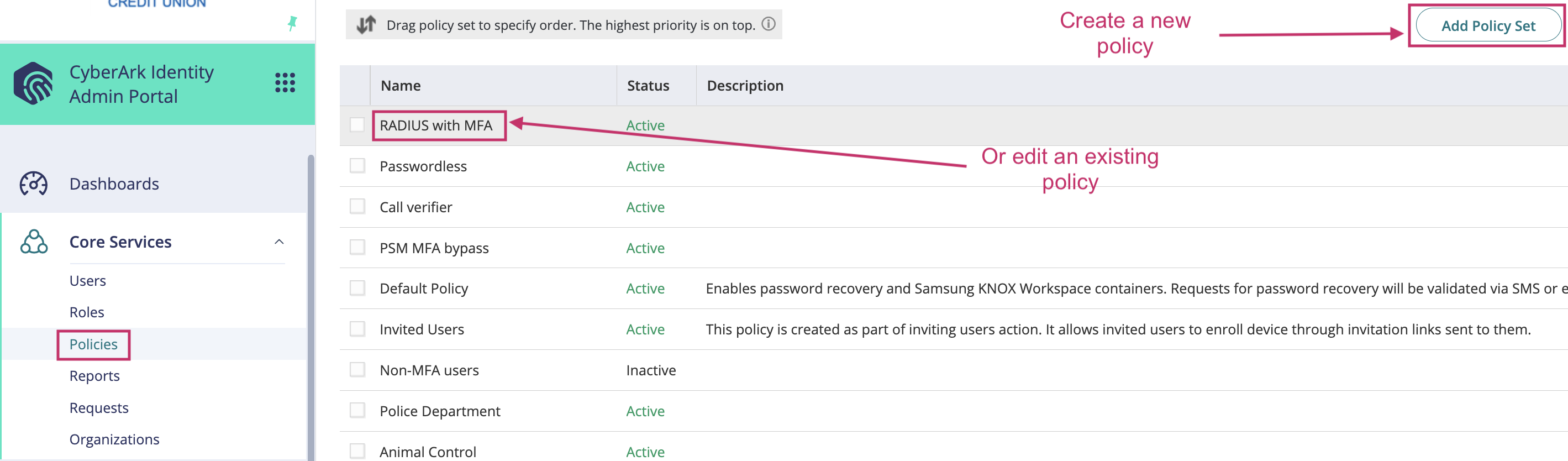 How to configure CyberArk MFA for Check Point Remote Access VPN via RADIUS