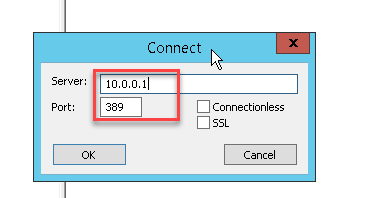 How do I test outgoing LDAP external directory connectivity to the vault?