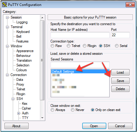 How to edit PSM-SSH session parameters via registry