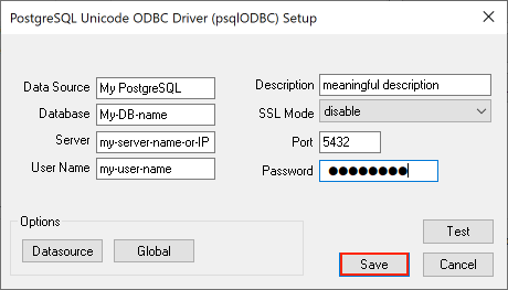 How to manage PostgreSQL account using CPM