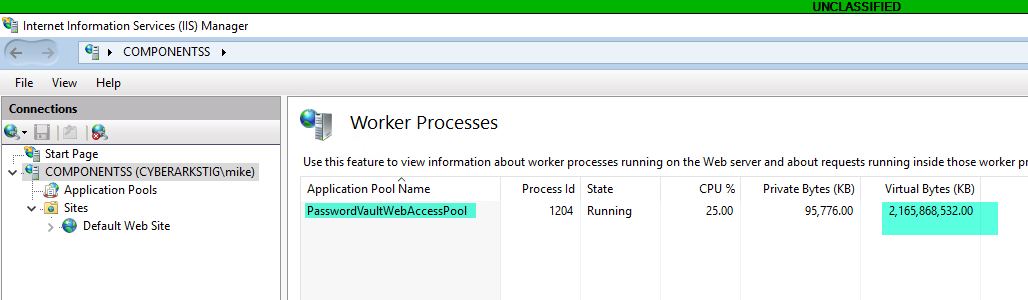Pvwa Iis Private Virtual Memory And Private Memory Limit Configuration