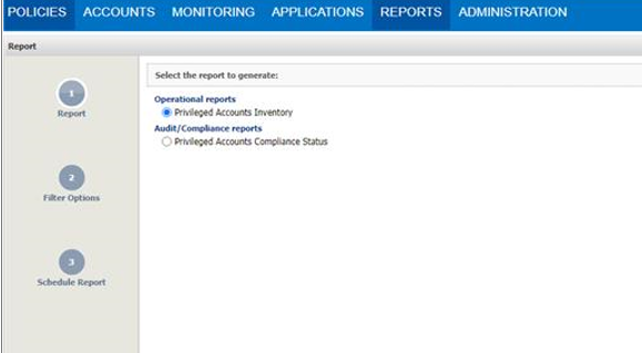 Reports are missing from reports page in PVWA