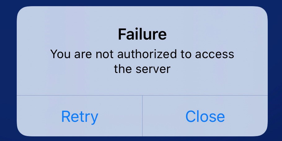Alero: Mobile app will not allow a vendor to accept invitation