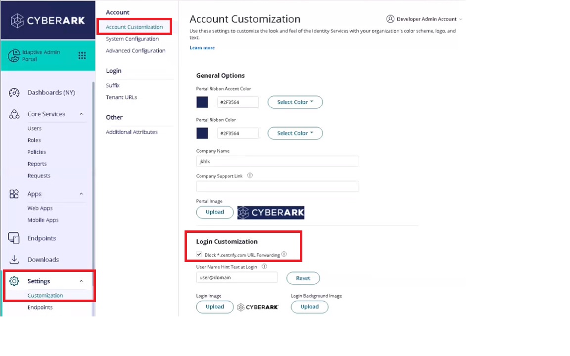 KB-9766: How to disable URL forwarding for an Idaptive cloud tenant