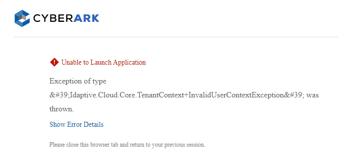SP-initiated SSO does not work after 21.1.108 CyberArk-Idaptive Cloud Maintenance
