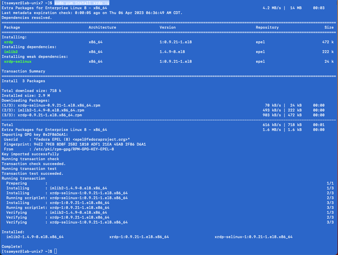 Psmxrdp To A Linux Machine 
