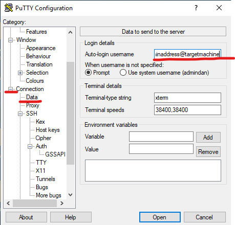 PSMP - How to configure PuTTY to connect through PSM for SSH, Privileged Session Management for SSH