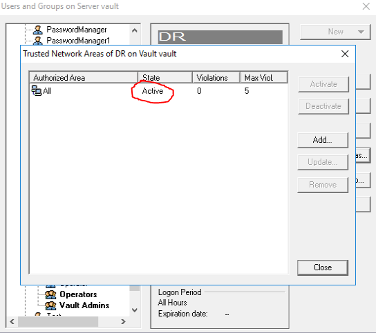 Reset the DR user password (12.1.0 and below)