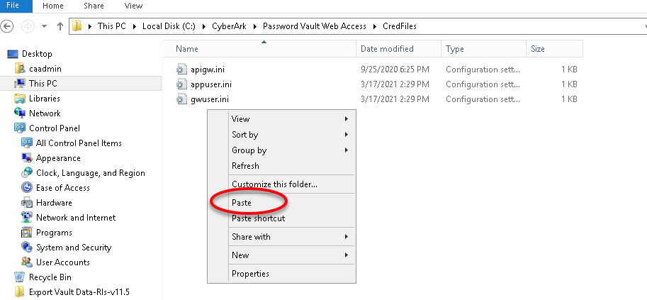 PVWA – How can I create or update the credential files (credfile) for ...