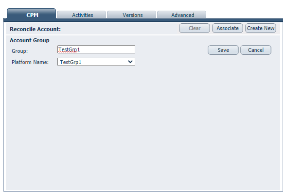 CPM - How To Create an Account Group For Managing Database Platforms