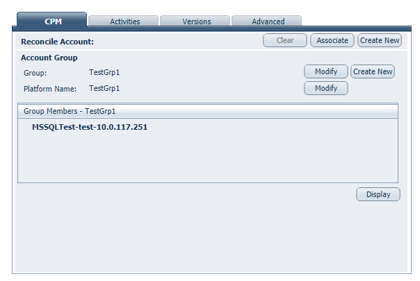 CPM - How To Create an Account Group For Managing Database Platforms