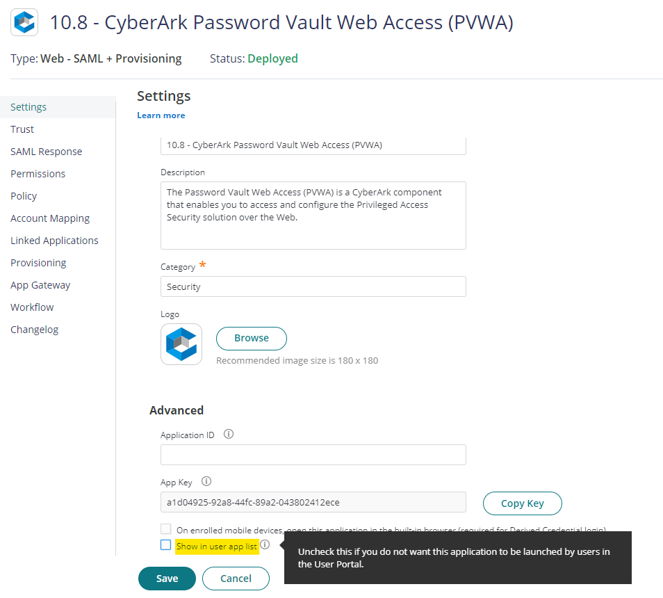 CyberArk Identity & PVWA: SAML authentication failed with "Missing mandatory parameter [username ...