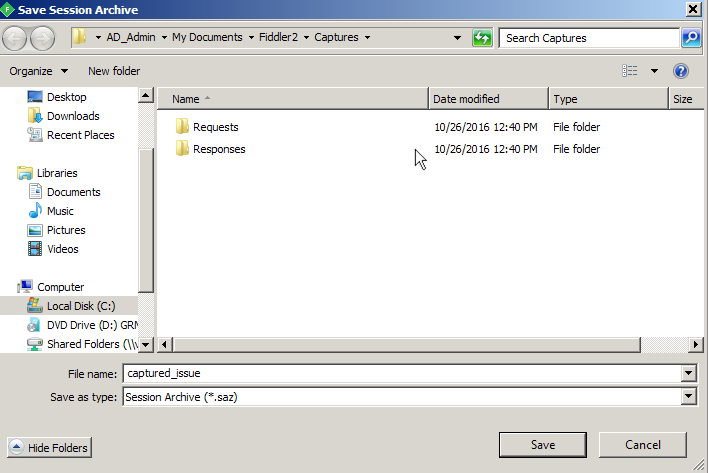 CyberArk Identity: How to trace and capture an issue using Fiddler