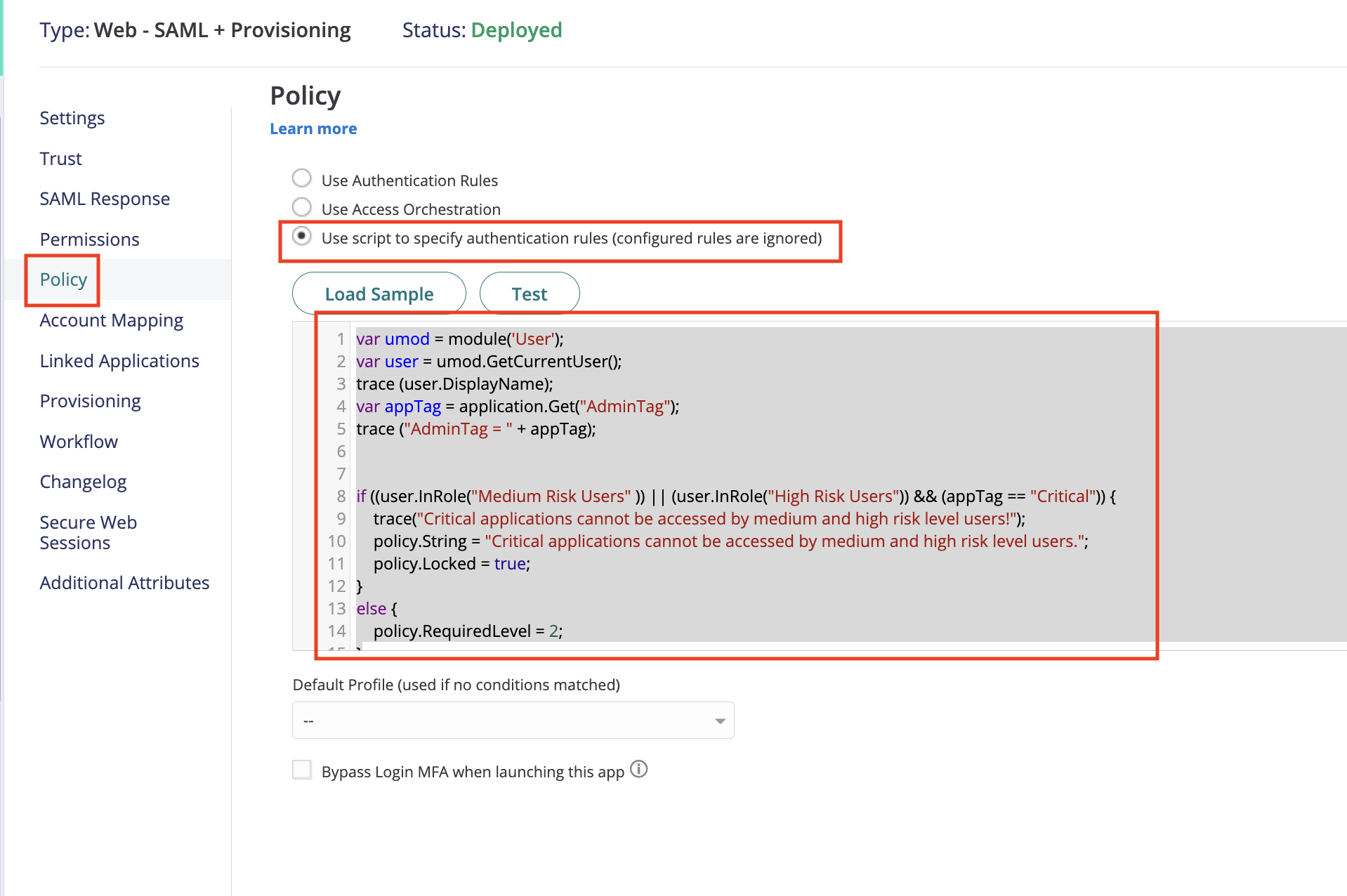 CyberArk Identity: How to restrict access based on the application ...