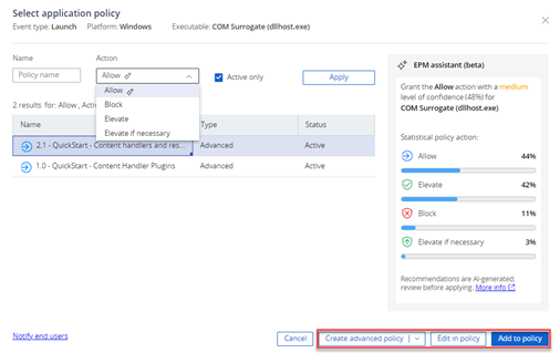EPM Best Practices – Policy Recommendations Using AI