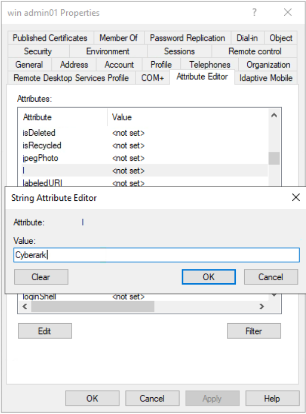 How to use customized AD attribute to allow login to PVWA