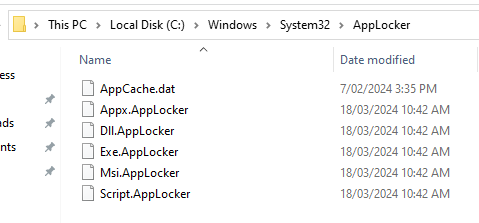 how to cleanup existing applocker rule in psm server