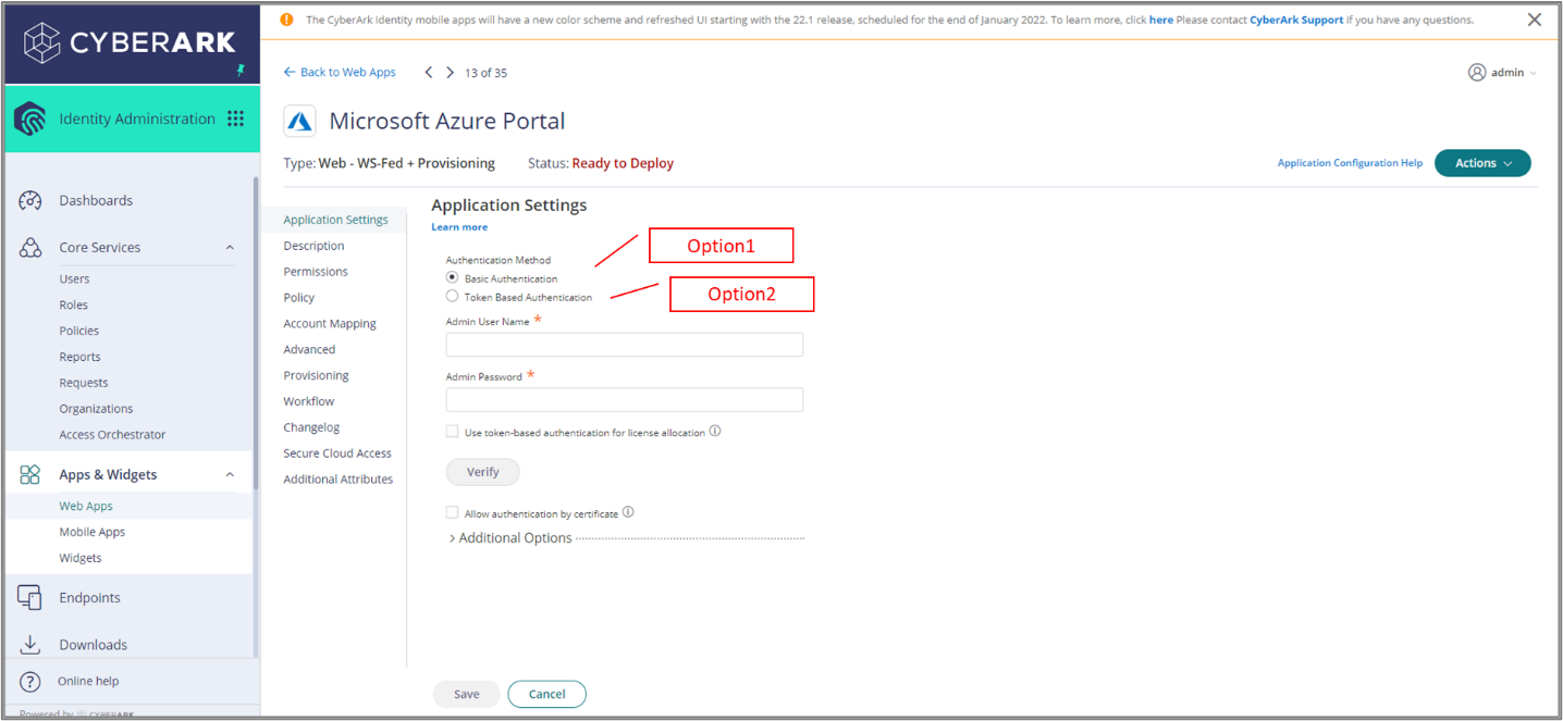 Important CyberArk Identity Notification regarding Microsoft Office 365 ...