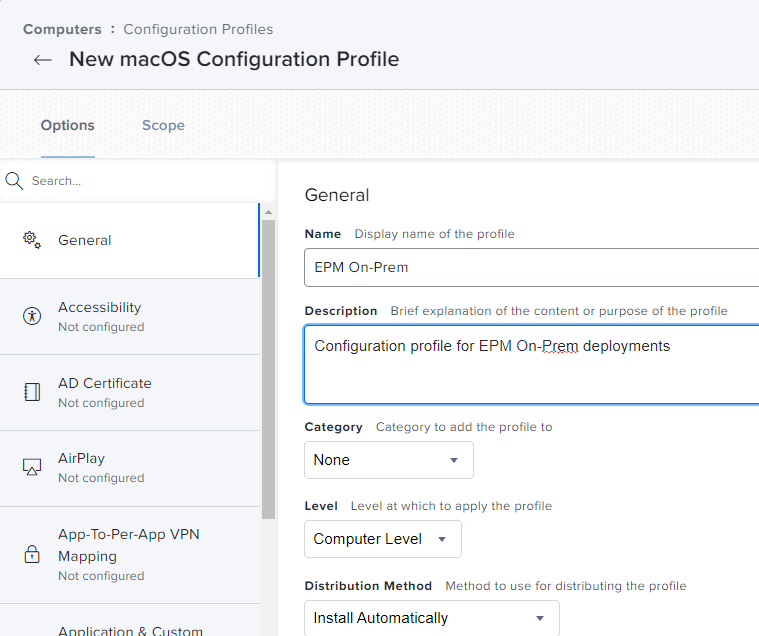 EPM On-Prem: Integrating EPM Agent with JAMF Pro
