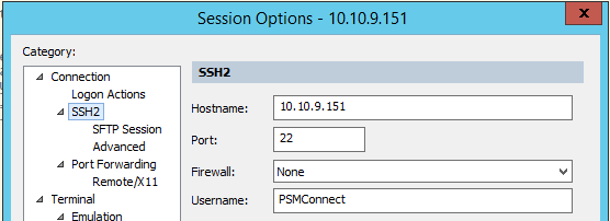Psmp How To Configure Securecrt To Connect Through The Psmp Psm For Ssh Privileged Session