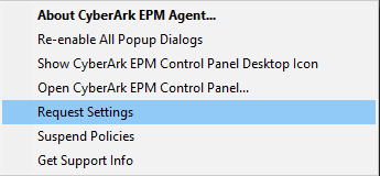 EPM - How to request Policy Update