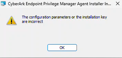 EPM Agent Installation Errors When Launched From One Drive