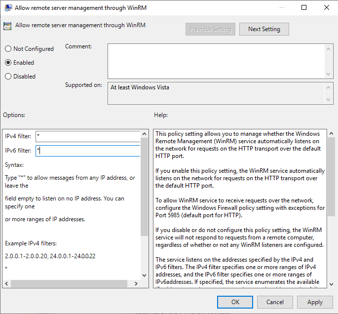 PSM - "Unable to connect to the server by using Windows PowerShell remoting" error when running ...