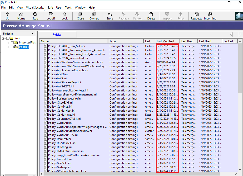 PVWA - Is there a way to identify the platform creation date
