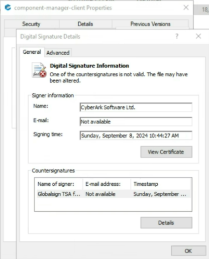 CyberArk Management Agent Installation Fails - Failed to verify digital ...