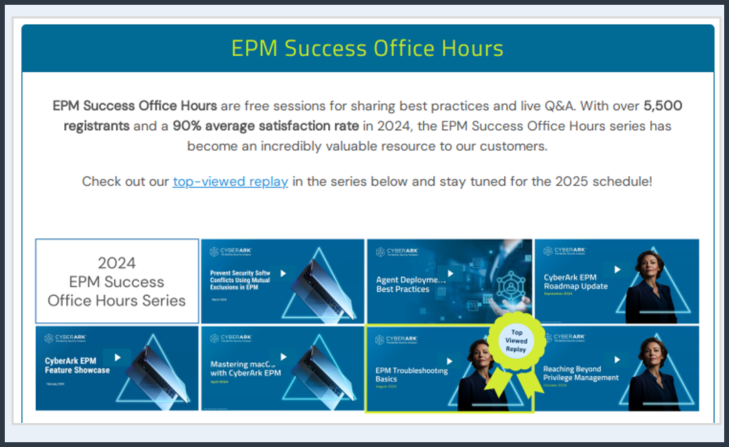 EPM Admin Spotlight Archive