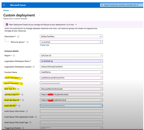 Identity Audit - How To configure CyberArk Identity SIEM Integration with Microsoft Sentinel