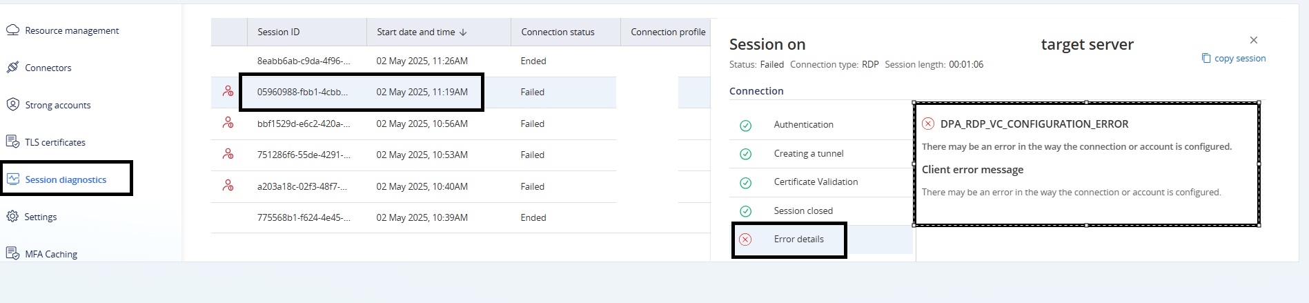 SIA connection failing on Domain Controllers via Vaulted credentials ...