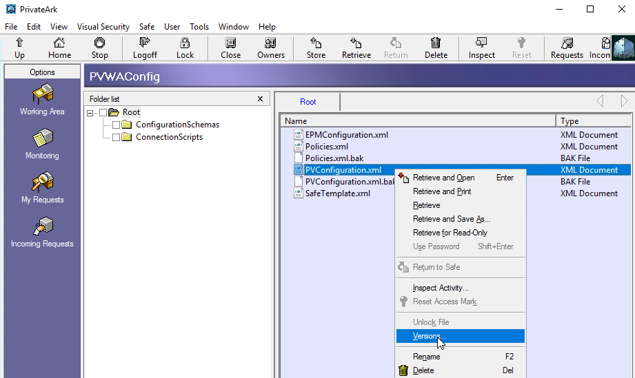 PVWA EPVDL024E Error loading configuration - PVConfiguration.xml