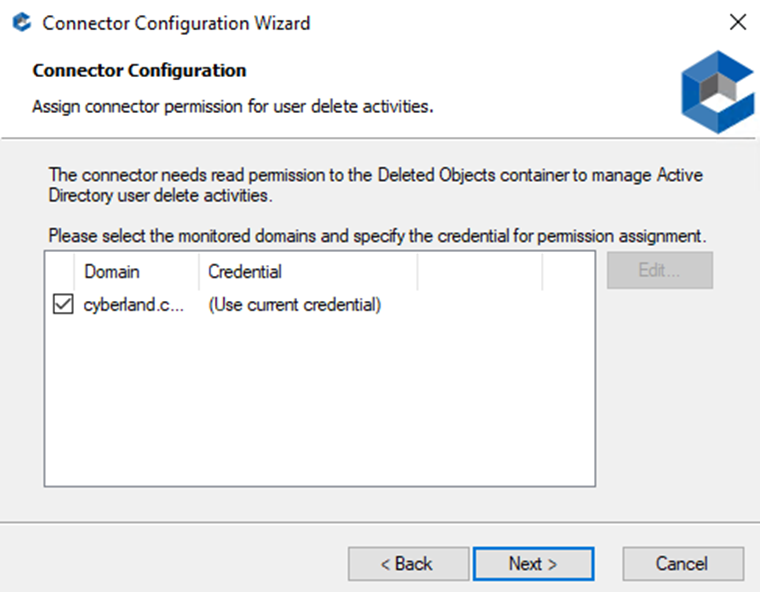 Identity Connector - Manually delegate read-only access to AD deleted ...